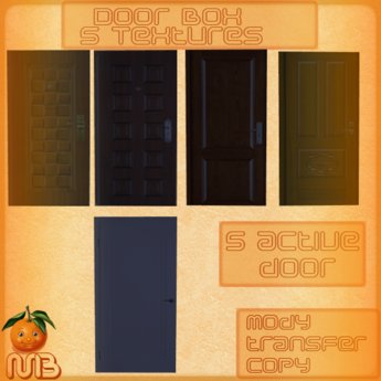 Second Life Marketplace - 20 textures and 20 active door Basic Door ...