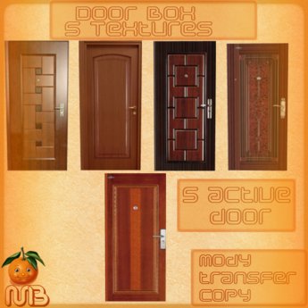 Second Life Marketplace - 20 textures and 20 active door Basic Door ...