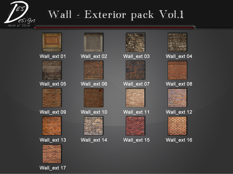 Second Life Marketplace - *ES* Exterior Wall textures Vol.1