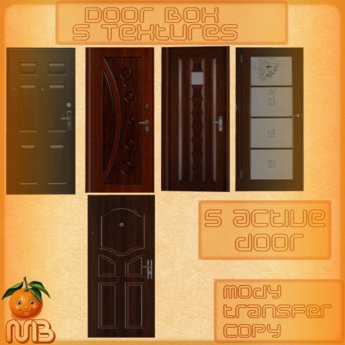 Second Life Marketplace - 20 textures and 20 active door Basic Door ...