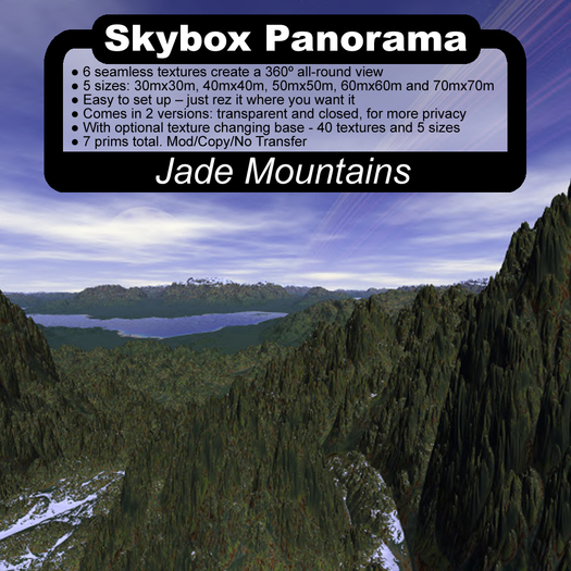 Second Life Marketplace - Panoramic Skybox Privacy Screens - Jade ...