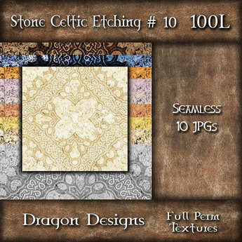 Second Life Marketplace - Dragon Designs Seamless Celtic Stone Textures ...