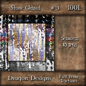 Second Life Marketplace - Dragon Designs Seamless Glazed Stone Textures - 3