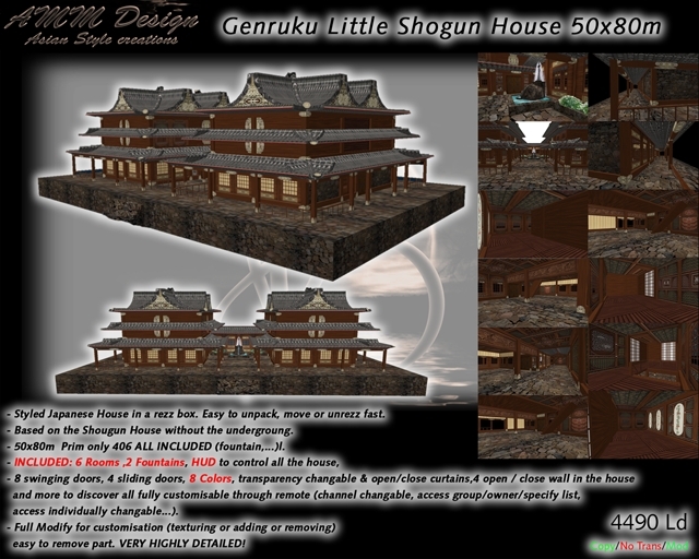 Second Life Marketplace - *AMM Design Building Genruku little Shogun ...