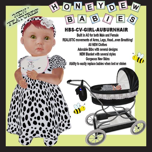 Second Life Marketplace - Newborn Honeydew Babies Prim Baby HBS-CV-GIRL ...