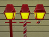 Second Life Marketplace - RE Christmas Lamp Post Set - Holiday ...