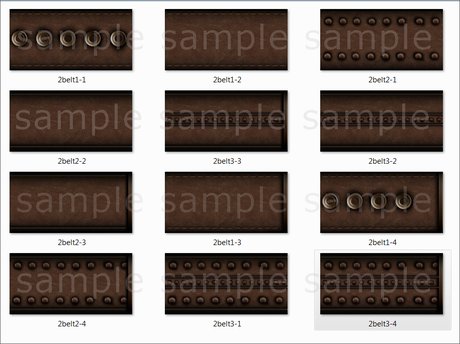 Second Life Marketplace - 12 BROWN BELT TEXTURES SERIES 1 - FULL ...