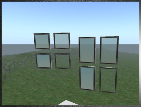Second Life Marketplace - Full Perm Black Modern Window Textures