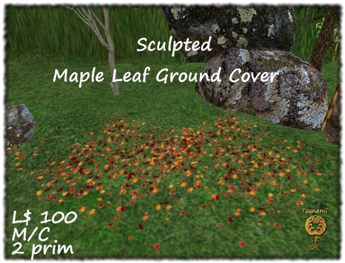 Second Life Marketplace - Sculpted Maple Leaf Ground Cover