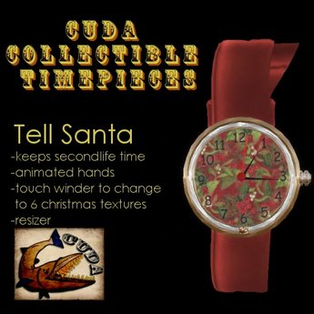 Second Life Marketplace - .:CUDA:. Tell Santa Watch
