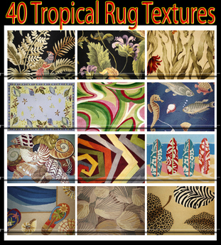 Second Life Marketplace - $40 TROPICAL RUG TEXTURES / TROPICAL TEXTURES
