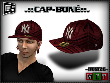 Second Life Marketplace - (::: "N.Y" AFRICA RED BONE CAP:::)