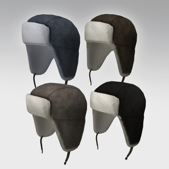 Second Life Marketplace - Full Perm Mesh Winter Faux Trapper Hat in 4 ...