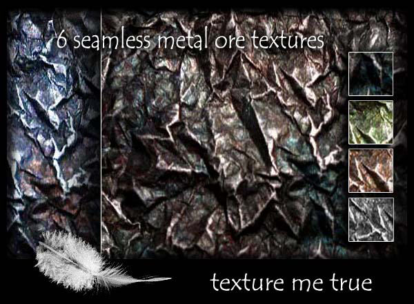 Second Life Marketplace - 6 seamless metal ore textures