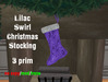 Second Life Marketplace - Lilac Swirl Christmas Stocking