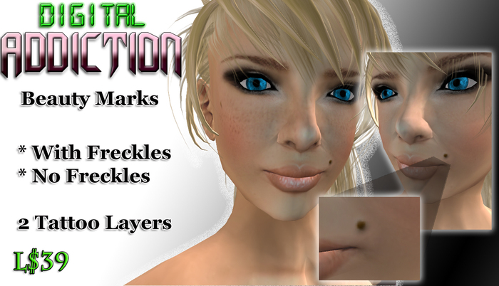 Second Life Marketplace - !!DA!! Facial Beauty Marks
