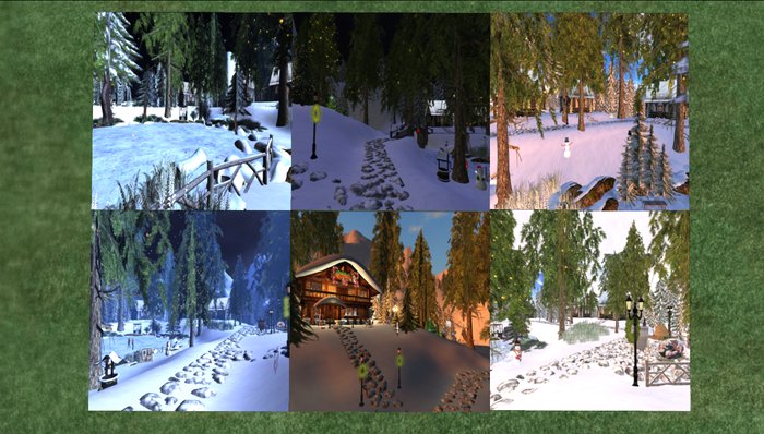 Second Life Marketplace - Full Perm TExtures- Winter backgrounds for ...