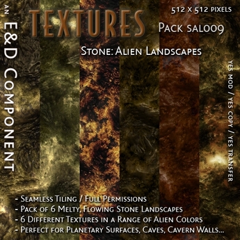 Second Life Marketplace - [SAL009] 6 Flowing Alien Stone Landscape ...