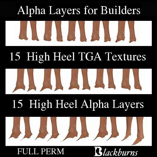 Second Life Marketplace - Alpha Layers for High Heels 2011 - BOM ...