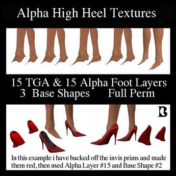 Second Life Marketplace - Alpha Layers for High Heels 2011 - BOM ...
