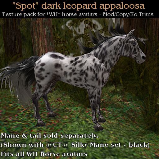 Second Life Marketplace - WH - Spot - Leopard Appaloosa Texture Pack ...
