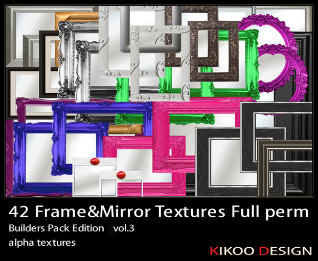 Second Life Marketplace - Frames Modern Office Frame textures + Mirror ...