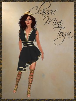 Second Life Marketplace - *Goddess* Classic Mini Toga in White