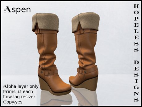 Second Life Marketplace - HOPELESS DESIGNS ASPEN BROWN