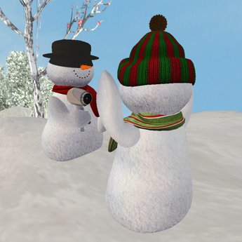 Second Life Marketplace - Snowman - Freeze!