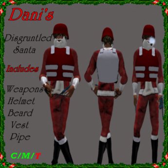 Second Life Marketplace - *Dani's* Disgruntled Santa w/Weapons
