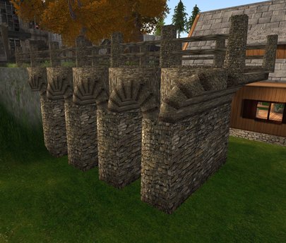 Second Life Marketplace - GOTHIC STONE BRIDGE 3 Prim only