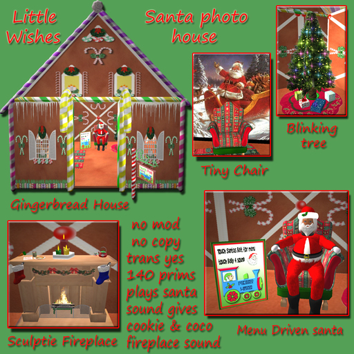 Second Life Marketplace - Santa photo house