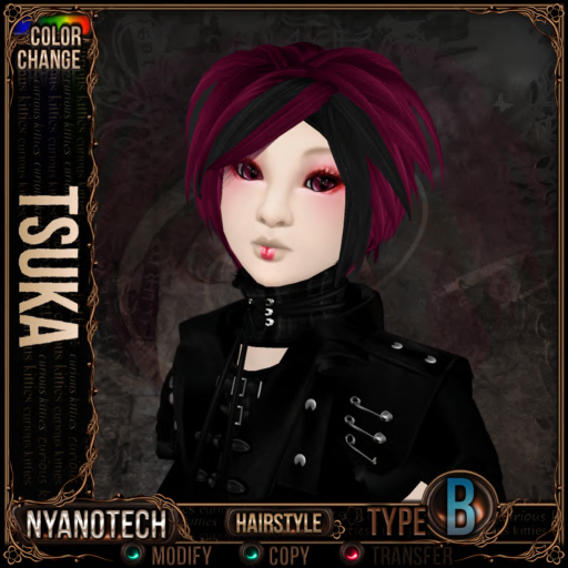 Second Life Marketplace - =^.^= Curious Kitties - Color Change Hair ...