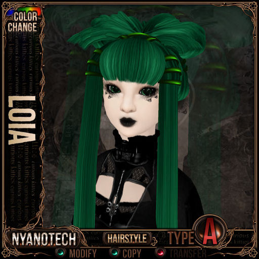 Second Life Marketplace - =^.^= Curious Kitties - Color Change Hair ...