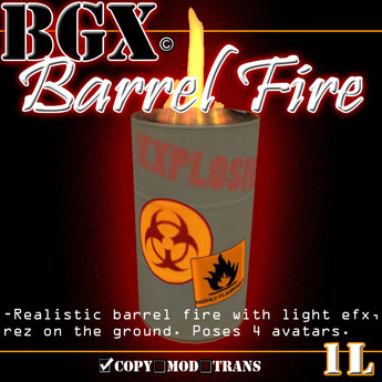 Second Life Marketplace - BGX Barrel Fire