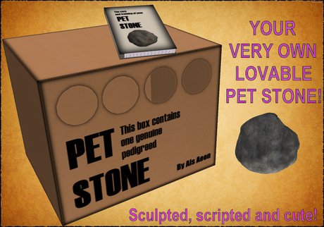 Second Life Marketplace - Your Very own Pet Stone (boxed)