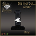 Second Life Marketplace - RING DIS MOI OUI SILVER
