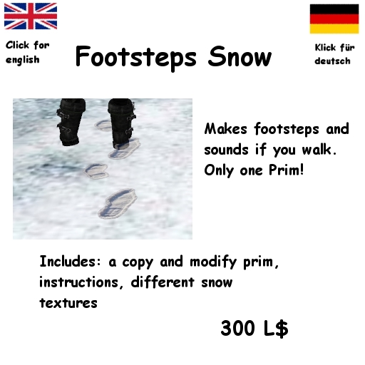 Second Life Marketplace - Footsteps Snow