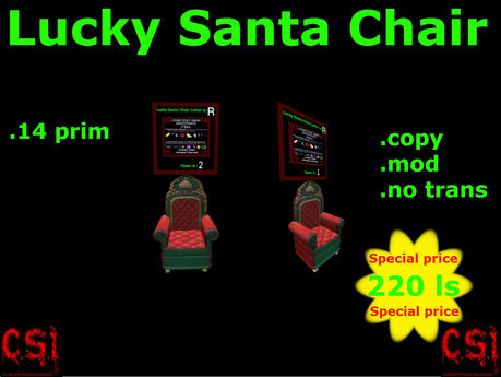 Second Life Marketplace - Lucky Santa Chair (box)