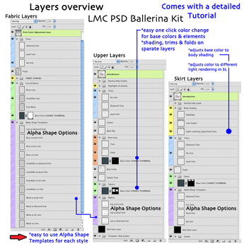 Second Life Marketplace - LMC Designer PSD Files & full perm prims ...