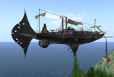 Second Life Marketplace - STEAMPUNK AIRSHIP