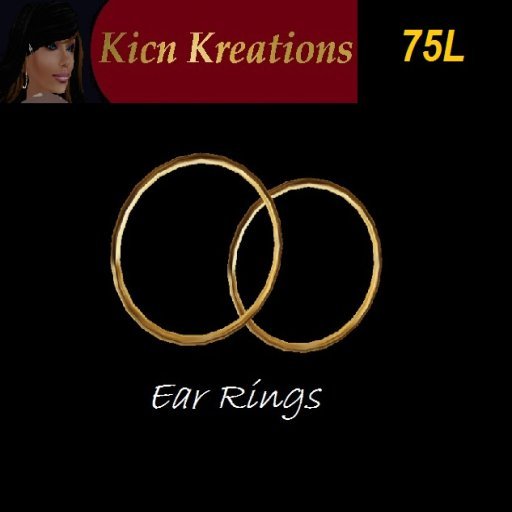 Second Life Marketplace - *KA*GOLD HOOPS 1