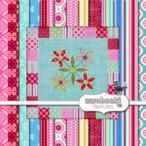 Second Life Marketplace - Zambooki Textures - InBloom 2 Fabric Quilt ...