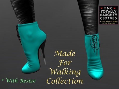 Second Life Marketplace - TNC Made For Walking Boots - Turquoise
