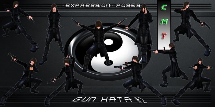 Second Life Marketplace - ::eXpression:: Poses - Gun Kata #2 Poses