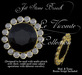 Second Life Marketplace - Le Vicomte Jet Stone Brooch