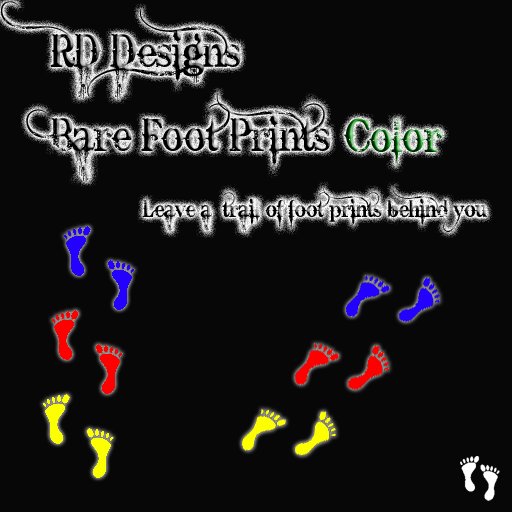 Second Life Marketplace - RD Designs - Bare Foot Print