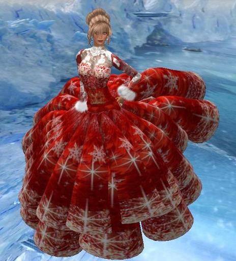 Second Life Marketplace - KL NPT2 SNOW QUEEN RED- MEDIEVAL DRESS ...