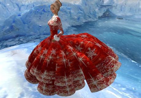 Second Life Marketplace - KL NPT2 SNOW QUEEN RED- MEDIEVAL DRESS ...