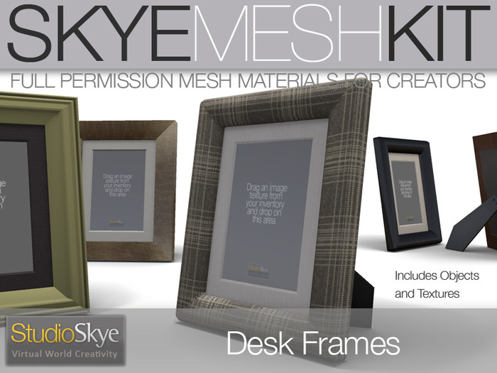Second Life Marketplace - PROMO PRICE Skye MESH Kit - Desk Frames Full ...